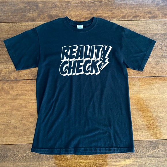 Gildan | Shirts | Vintage Skateboarding Tshirt Reality Check Medium ...